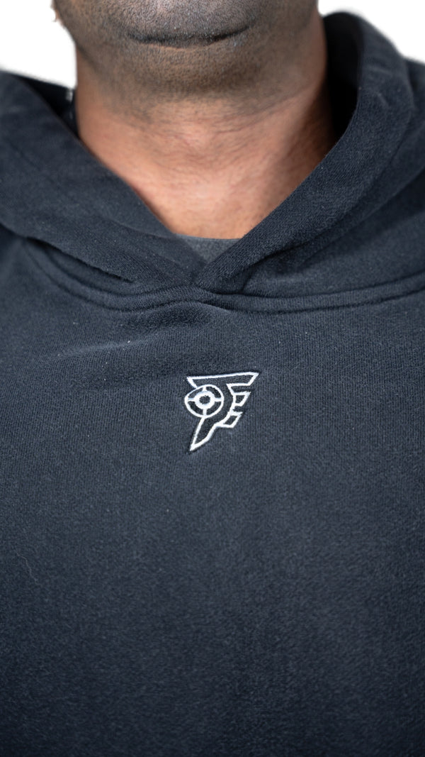 PRECISION OVERSIZED HOODIE - VINTAGE BLACK - Precision Elite
